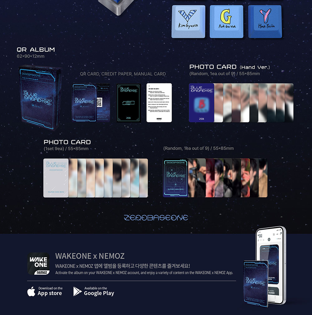 (Key Cap Ver.) ZB1 [BLUE PARADISE] (25th Feb.2025) | Shopee Việt Nam