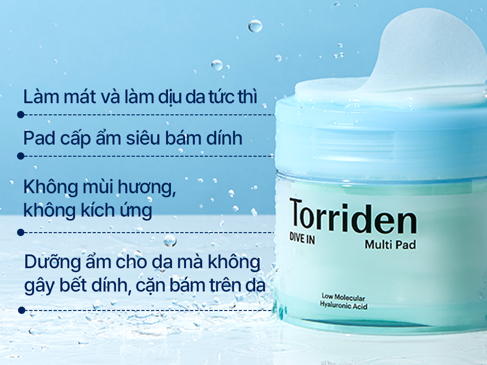 [Torriden Chính hãng] Pad đa năng DIVE IN chứa Hyaluronic Acid, 80 ...