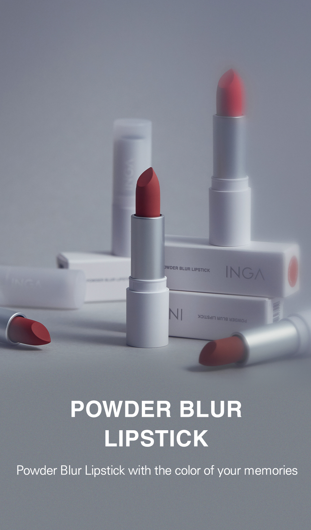 Son môi INGA Powder Blur (4 màu) | Shopee Việt Nam