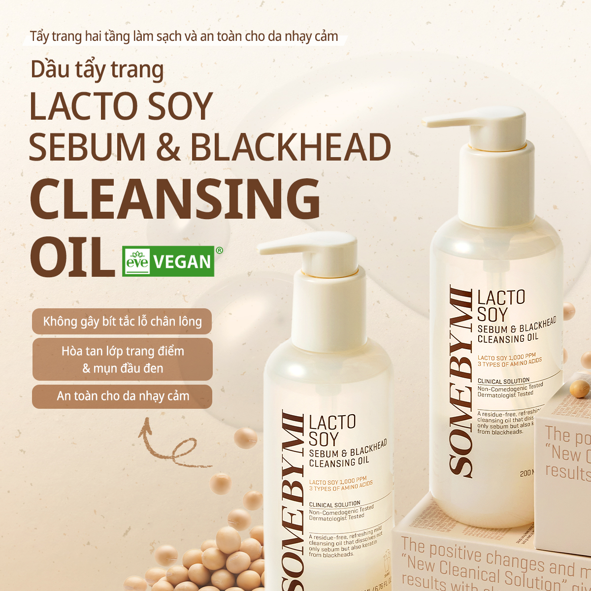 [SOME BY MI] Dầu tẩy trang đậu nành LACTO SOY SEBUM & BLACKHEAD ...