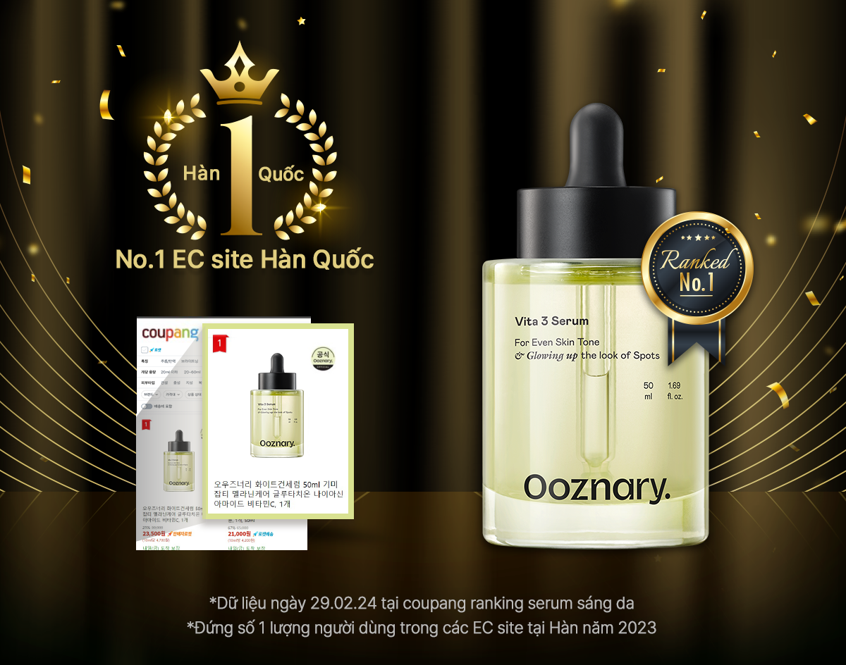 Ooznary Vita3 Serum giúp sáng da mờ thâm, làm dịu da For Blemish Care 50ml | Shopee Việt Nam
