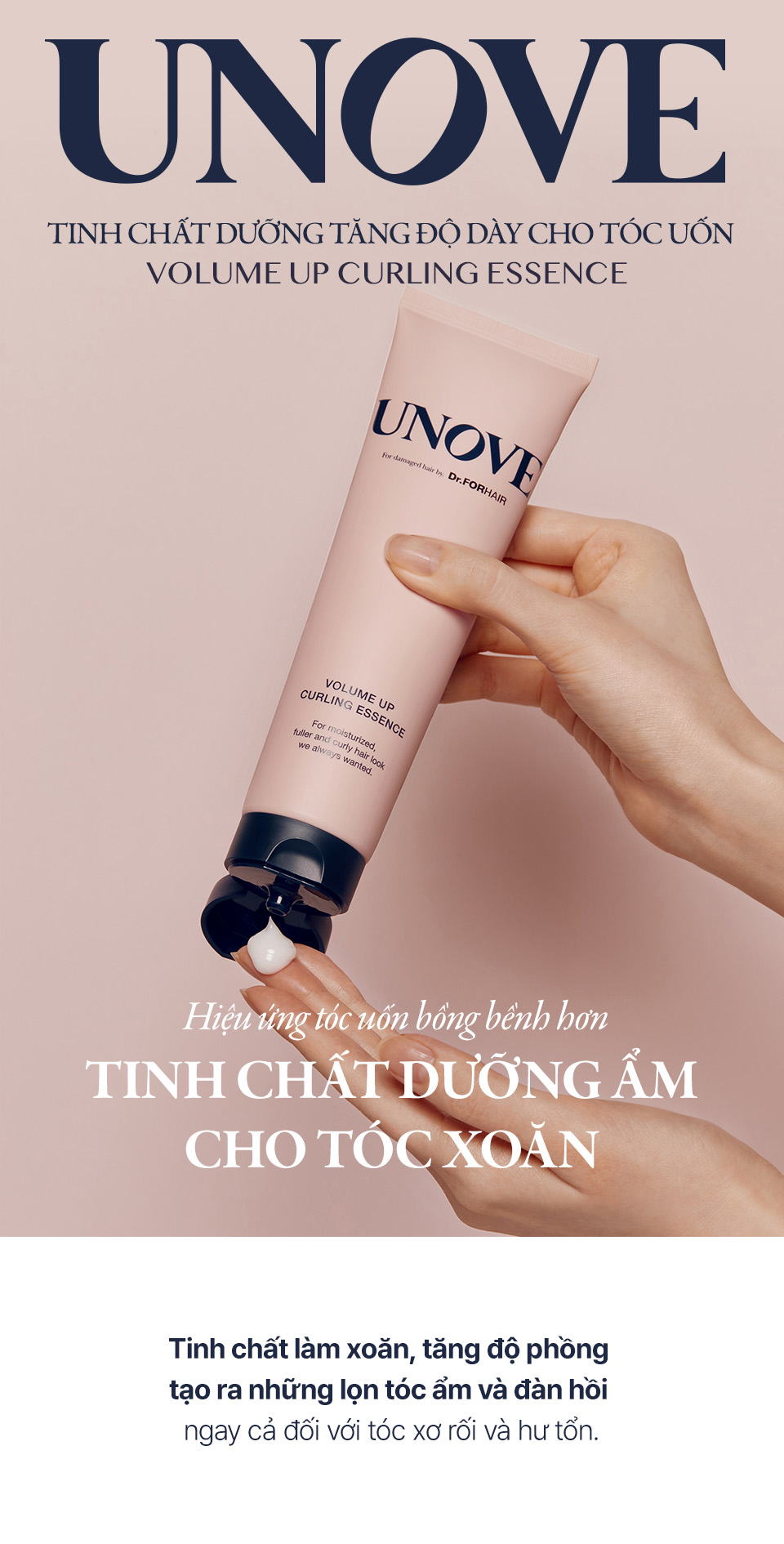 [UNOVE Official] [147ml] TINH CHẤT GIỮ NẾP TĂNG ĐỘ DÀY TÓC UỐN | Shopee Việt Nam