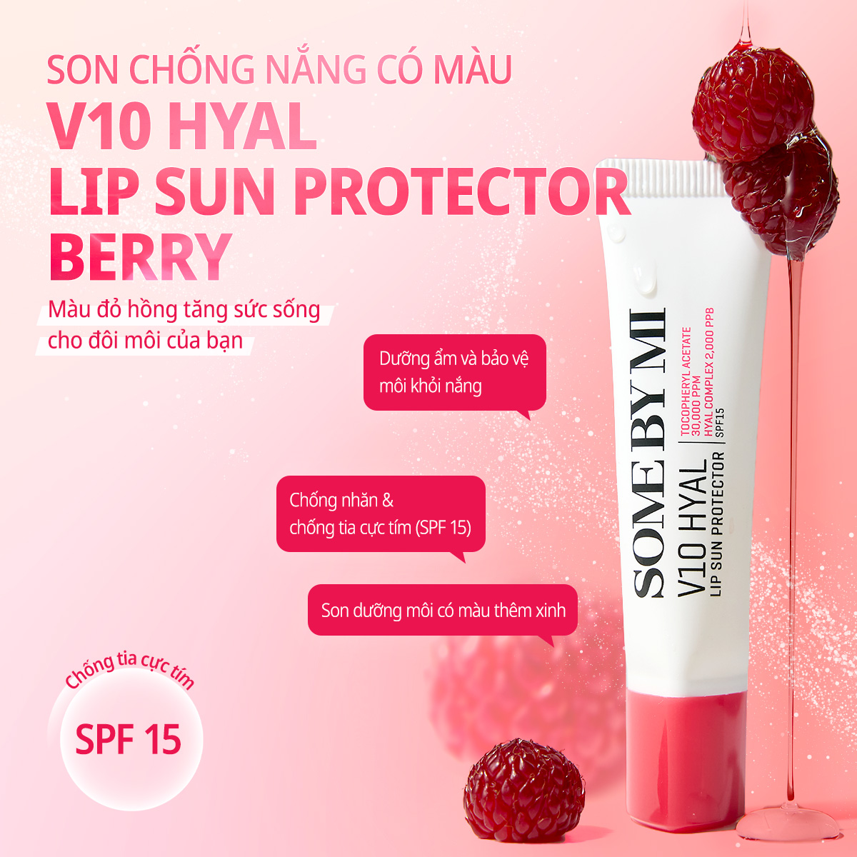 [SOME BY MI] Son chống nắng ngăn UV chứa vitamin V10 HYAL LIP SUN ...