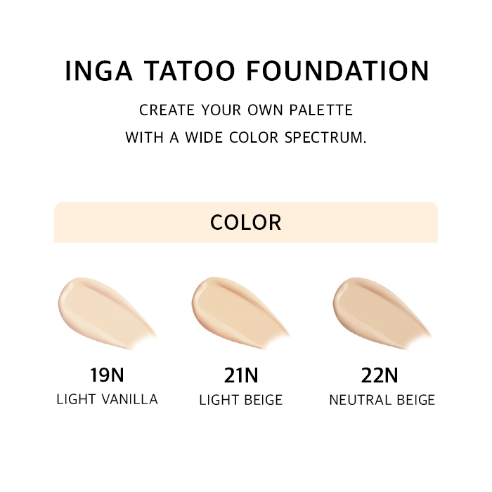 KEM NỀN INGA TATTOO FOUNDATION ( 3 MÀU) | Shopee Việt Nam