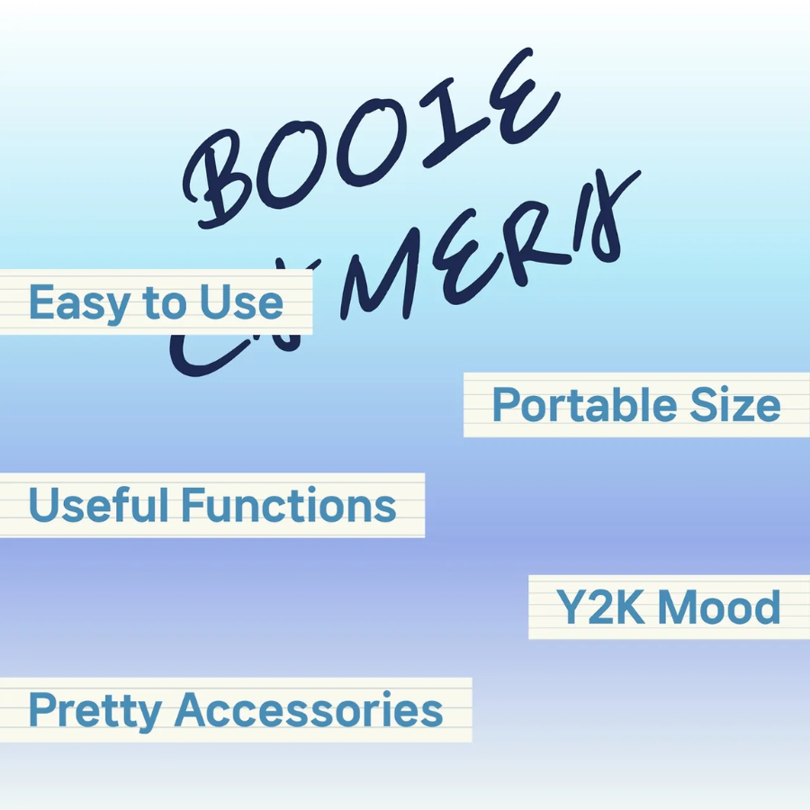 Máy ảnh Booie Y2K Retro Camera + Biz Strap Camcorder Mod Dica (+SD Card ...