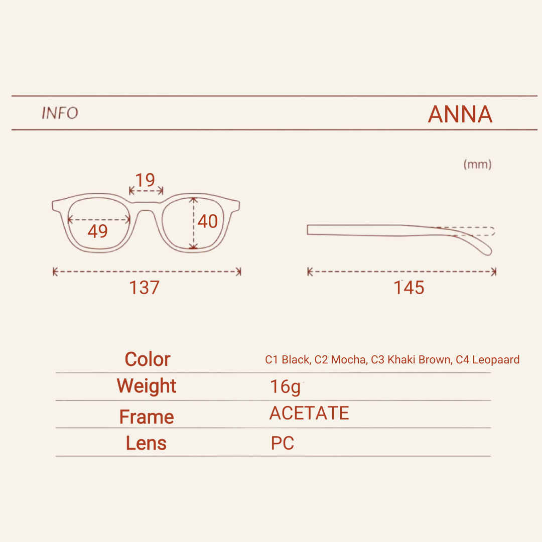 [Phát hành năm 2025] RIETI ANNA RT 1023 Kính hình bầu dục chặn ánh sáng ...