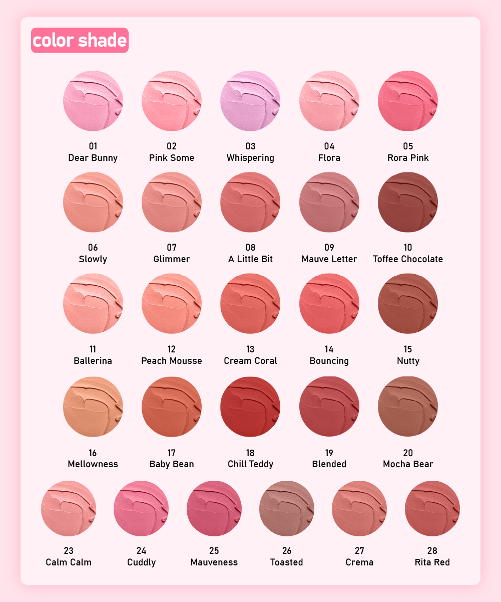 BANILA CO B.by BANILA Romantic Blush Lip & Cheek (26 màu) | Shopee Việt Nam