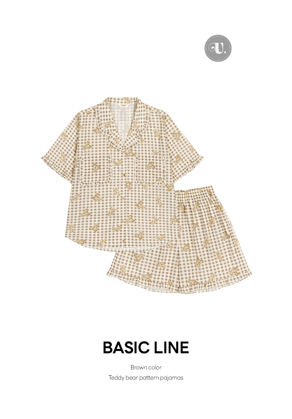 [MALL CHÍNH HÃNG] [BASIC-LINE] (B25215WPSSN) ULLALA PAJAMAS Set ngủ gấu ...