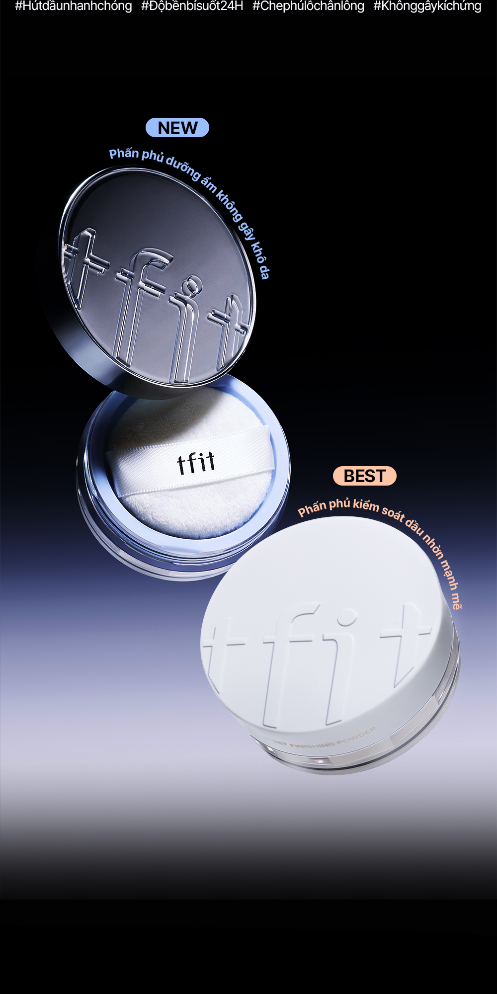 [TFIT Official] Phấn Phủ Kiềm dầu 24 giờ Chống mồ hôi Translucent Set ...