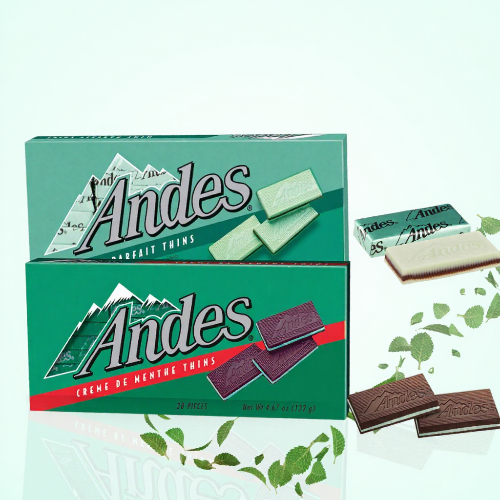 Kẹo Socola bạc hà thương hiệu Andes 132g Hộp 28 viên, Bạc hà thanh 43g/113g, nhập khẩu Mỹ Date ...