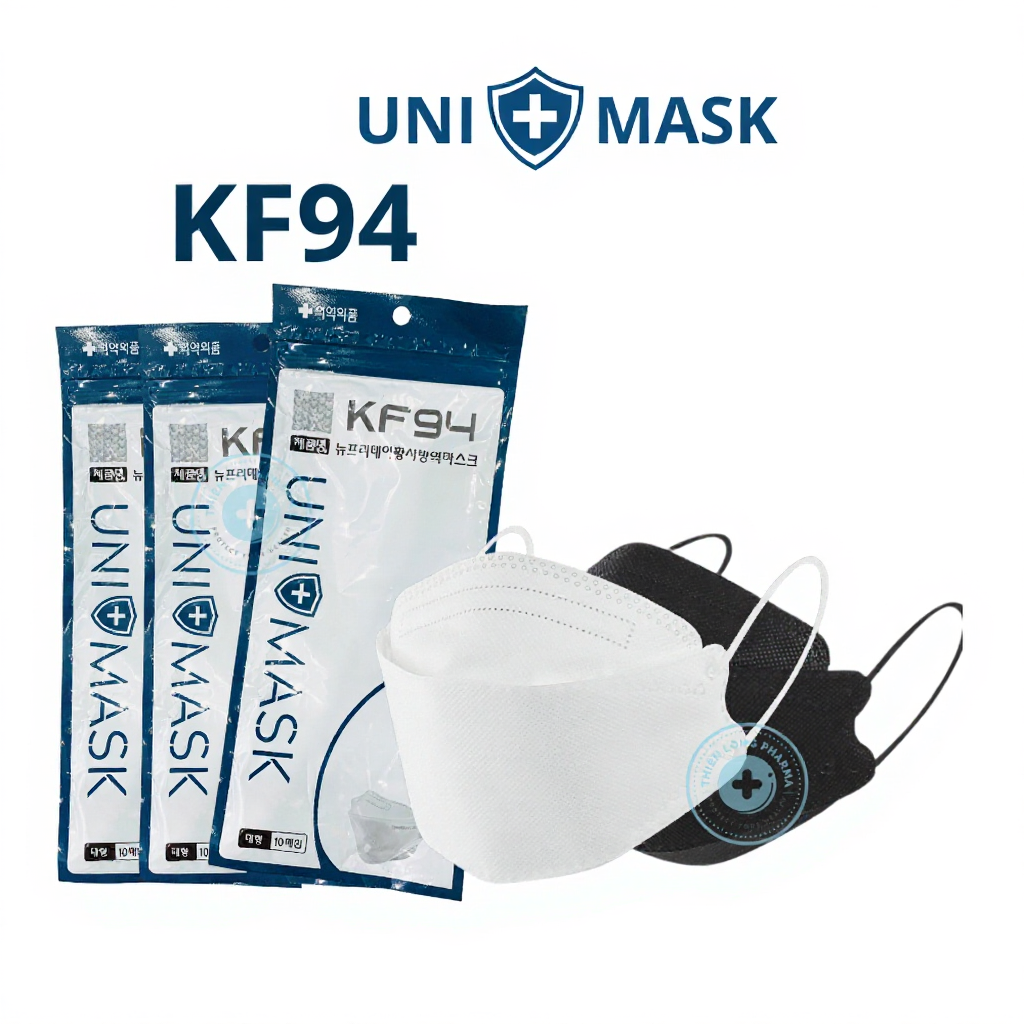 [SET 50 CÁI] Khẩu trang KF94 UNI MASK 4 lớp kháng khuẩn, kiểu dáng 4D ...