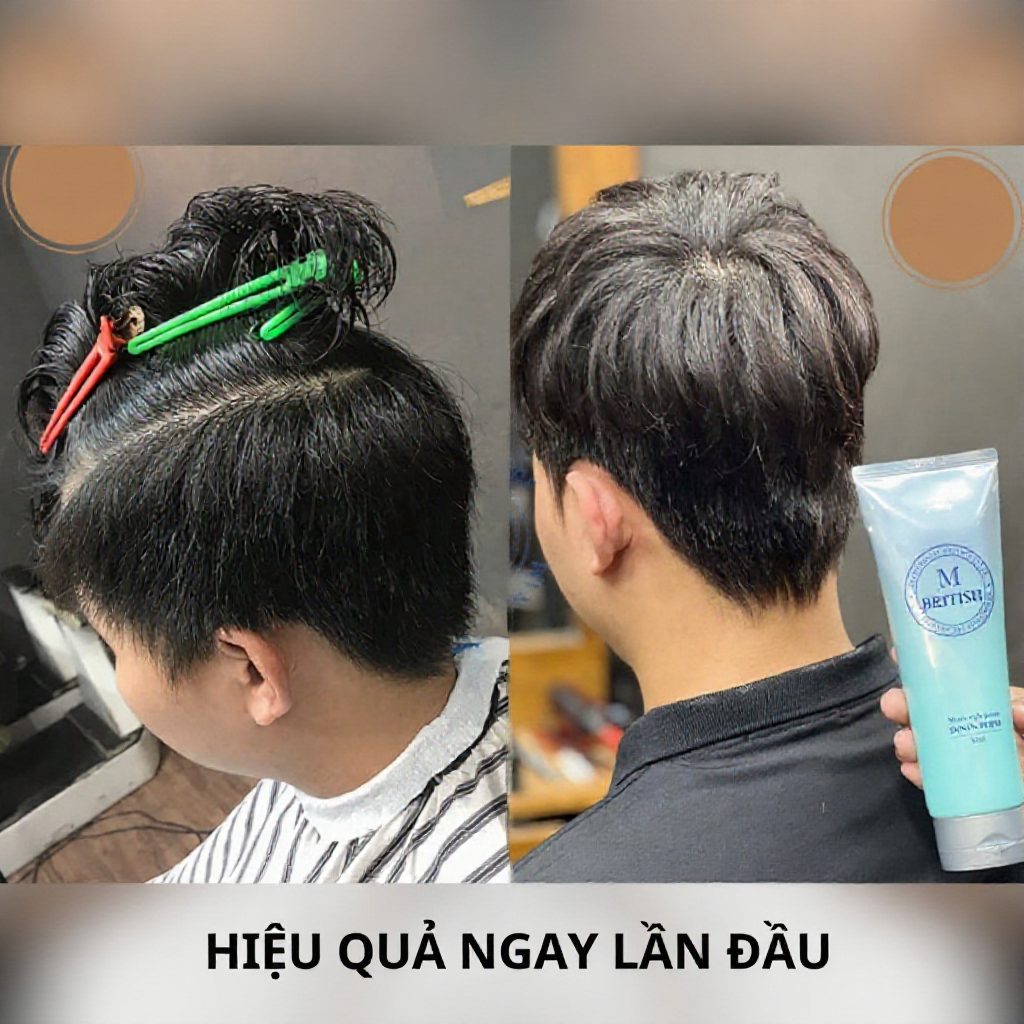 Kem ép Side tóc nam BRITISH M Men's Style Down chai 120g | Bill Hair ...