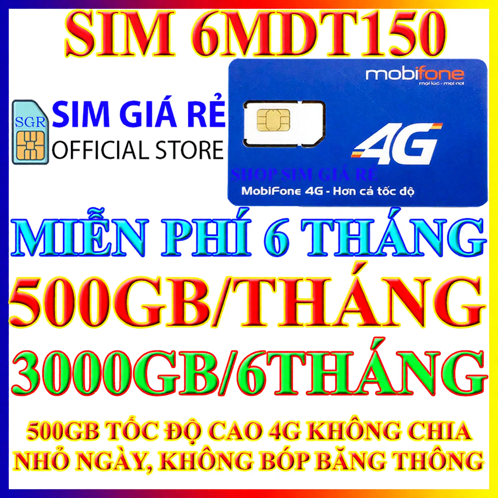 Sim 4G Mobi trọn gói 1 năm không cần nạp tiền | Shopee Việt Nam