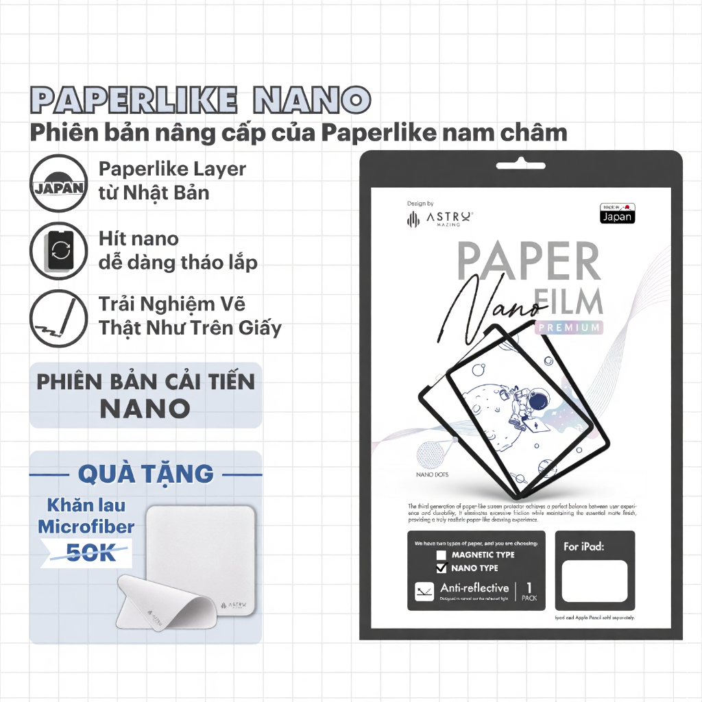 [Paperlike Nano] Miếng dán AstroMazing Paperfilm Paper Like cho iPad ...