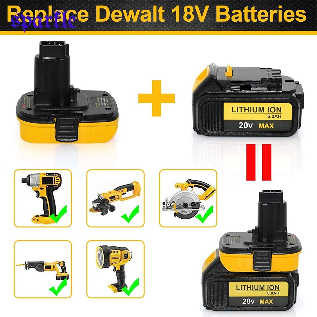 [SPKl] Dành Cho Bộ Chuyển Đổi Pin DEWALT DCA1820 20V MAX Sang 18V Cho ...