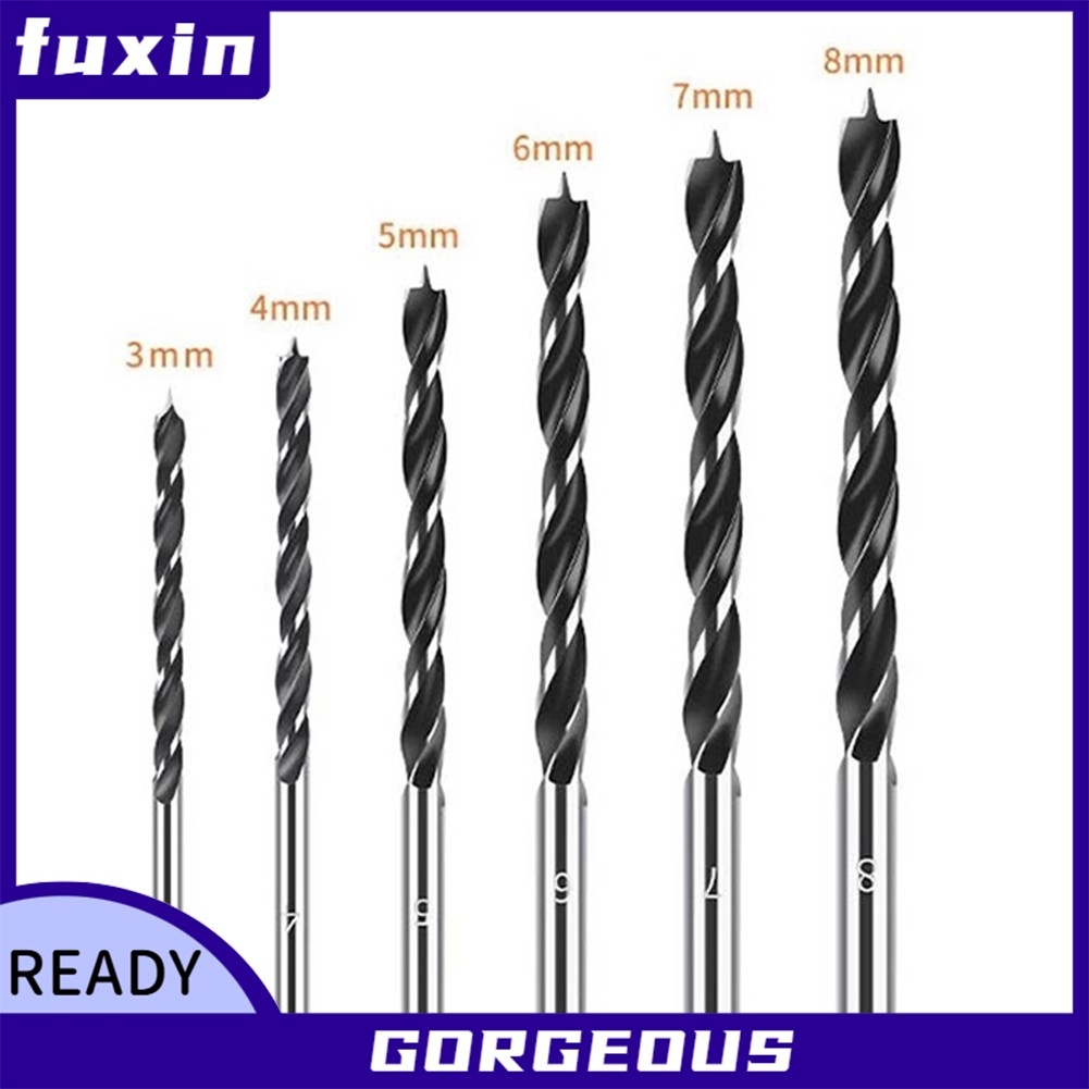 Bộ 6 mũi khoan gỗ ba điểm 3-8mm cho dụng cụ chế biến gỗ Mũi khoan xoắn ốc | Shopee Việt Nam