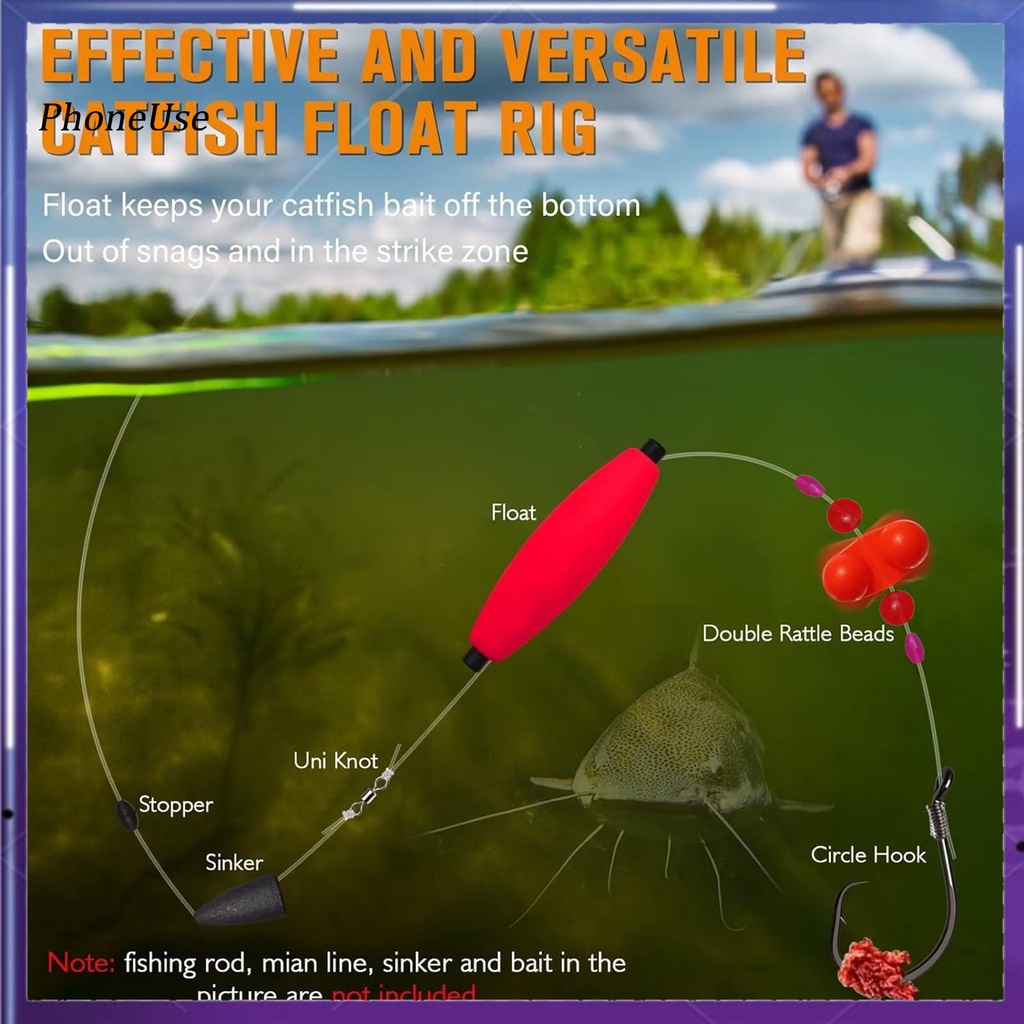 Ph- Giàn Câu Cá Nổi Với EVA Phao Barb Móc Lục Lạc Hạt Tầm Nhìn Cao Cá ...