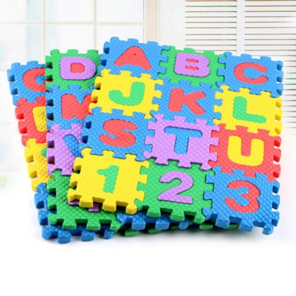 [Oncem] 36 CÁI PLAY MAT ABCD 123 ALPHABET KIDS TRẺ EM MỀM EVA FOAM ...