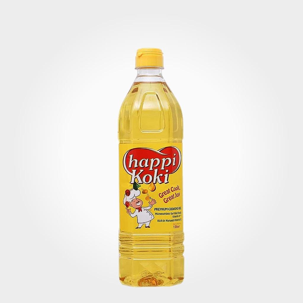 Chai Dầu Ăn Happi Koki 1 Lít Không Chứa Cholesterol Chính Hãng | Shopee ...