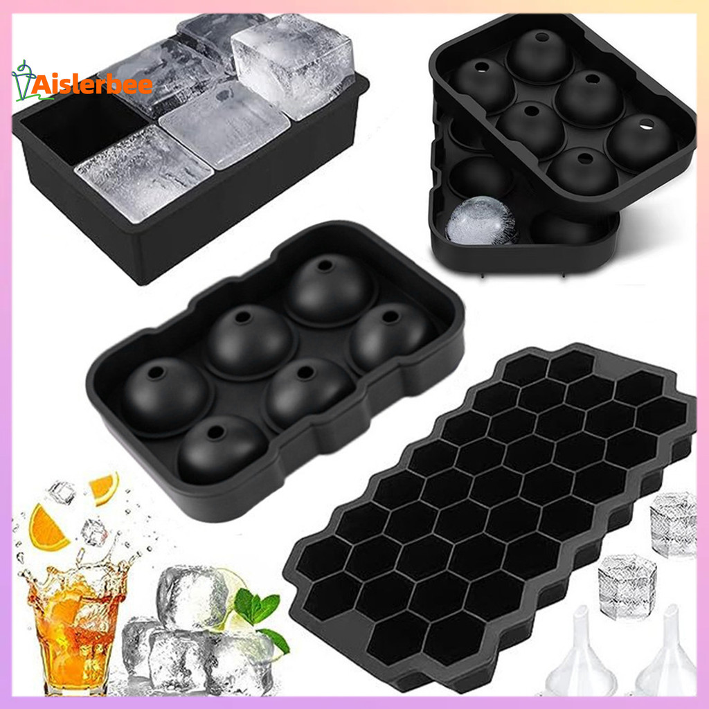 Khay làm đá viên silicon Aislerbee có nắp có thể xếp chồng lên nhau ...