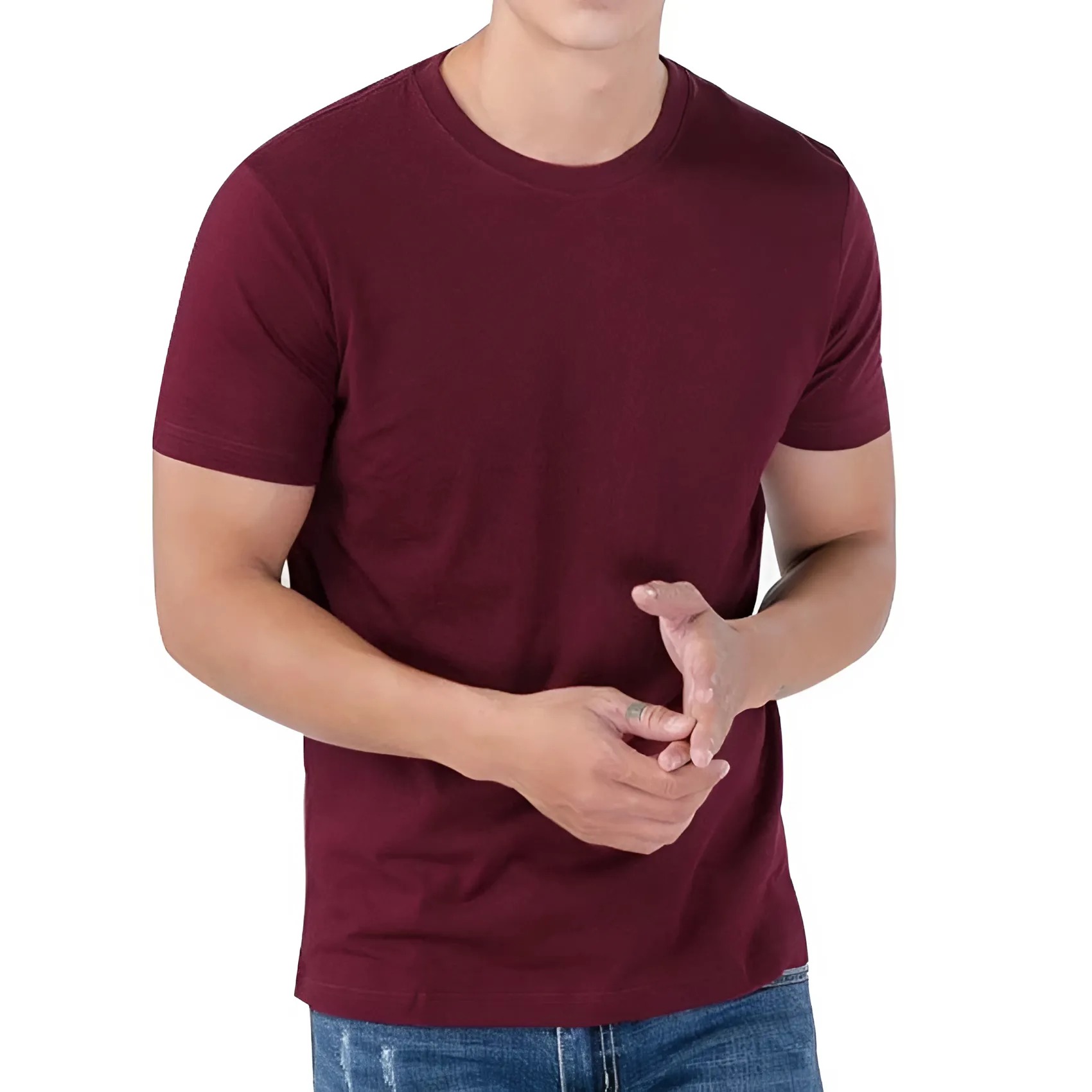 Áo thun nam cổ tròn Choice FA1-0764-16 form ôm body trơn | Shopee Việt Nam