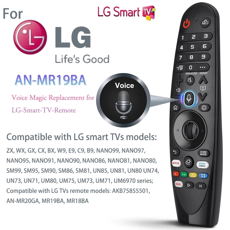 Điều khiển từ xa Voice Magic AKB75855501 Dành Cho LG Smart TV Magic ...