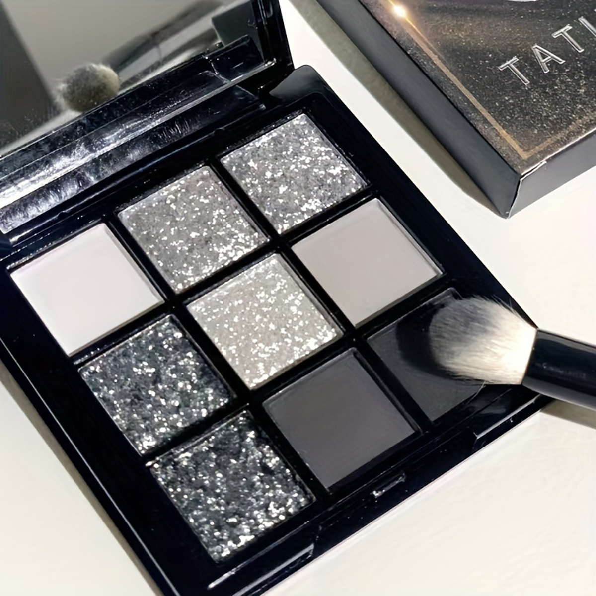 9 Màu Đen Xám Series Màu Đất Vàng Bảng Phấn Mắt Matte Pearlescent ...