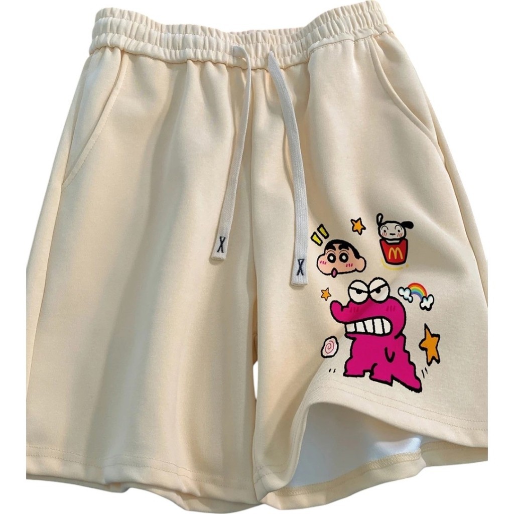 Quần short nam nữ unisex in hình shin Choice FA1-1775-4 dễ thương vải ...