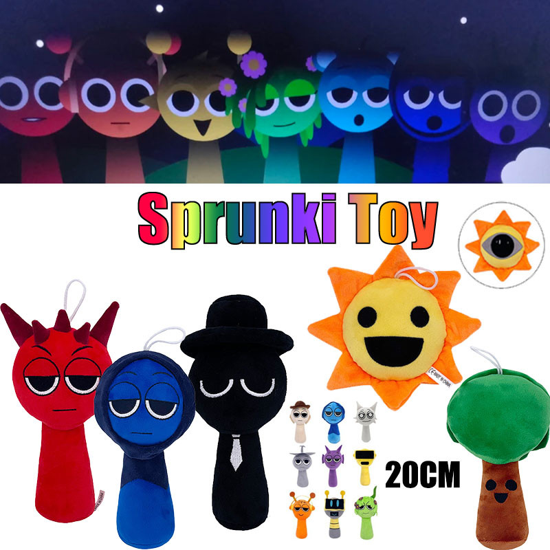 20cm Sprunki Sang Trọng Đồ Chơi Sprunki Incredibox Trò Chơi Xám Wenda ...