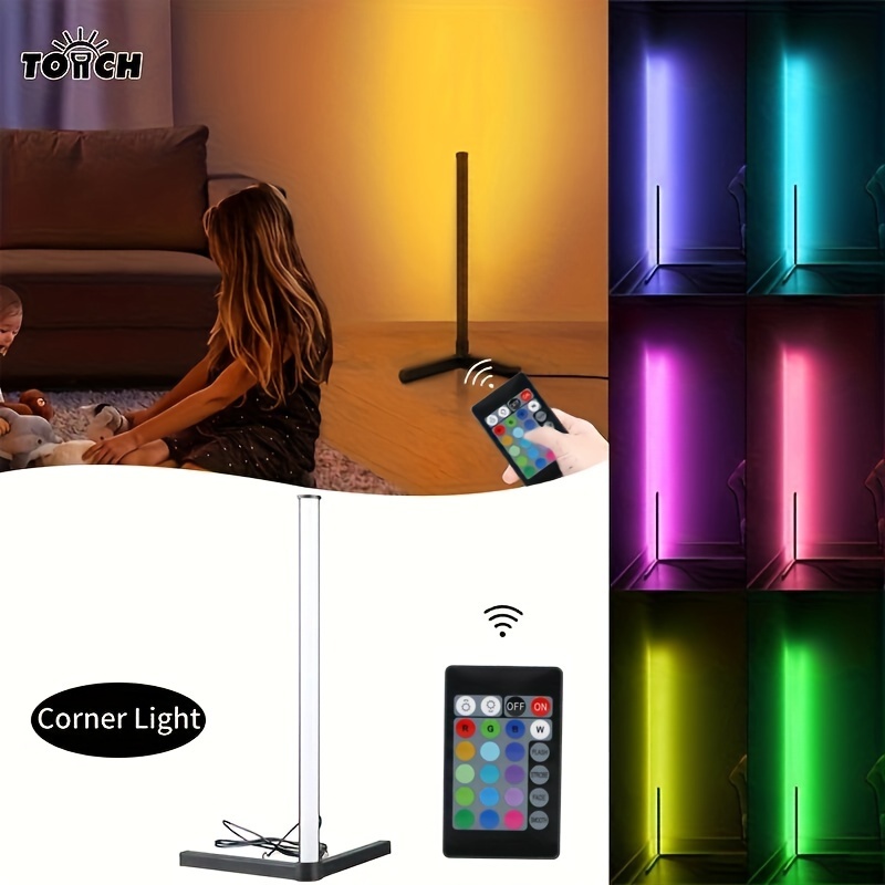 Đèn sàn LED góc, Dải đèn góc RGB, Đèn ngủ có cáp USB điều khiển từ xa ...