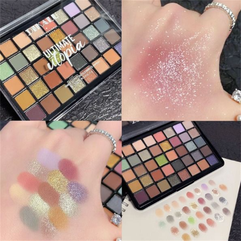 Bảng phấn mắt 40 màu Màu đất Matte Pearlescent Bảng màu nhiều màu Trang ...