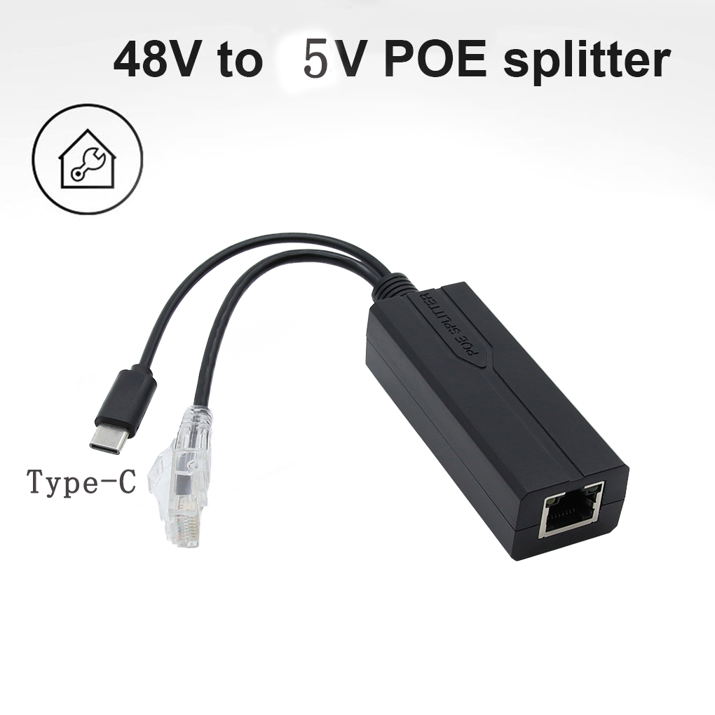 10 / 100mbps Đầu Ra 48v Đến 5v IEEE802.3af Cáp Chia Poe Tiêu Chuẩn Rj45 ...