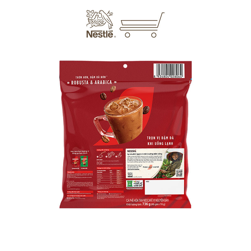 [Tặng Bộ hộp đựng và 2 ly NESCAFE] NESCAFE 3IN1 Công thức cải tiến - VỊ ...