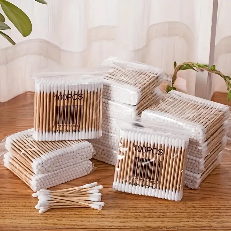 100 Đôi Bông Swabs Cotton Swabs Dùng Một Lần Tẩy Trang Làm Sạch Bông ...