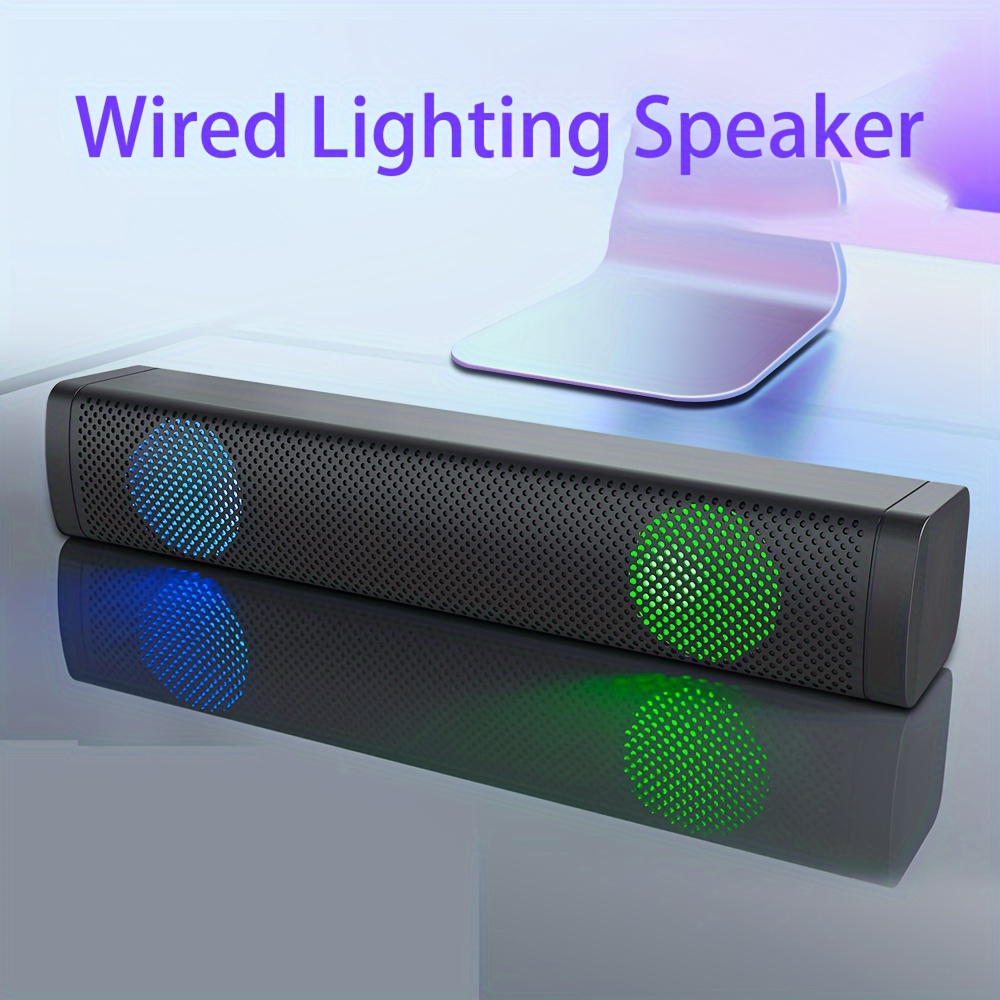 Loa máy tính chiếu sáng S10 Loa máy tính PC chạy bằng USB có âm thanh ...