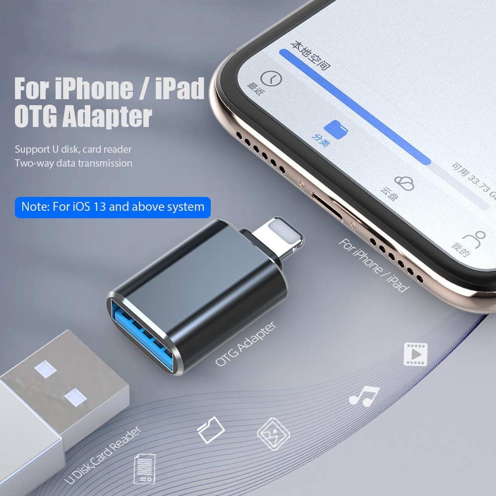 COD Cho Type-c / iOS OTG Adapter Cáp Dữ Liệu Chuyển Đổi Chiếu Sáng Đĩa ...
