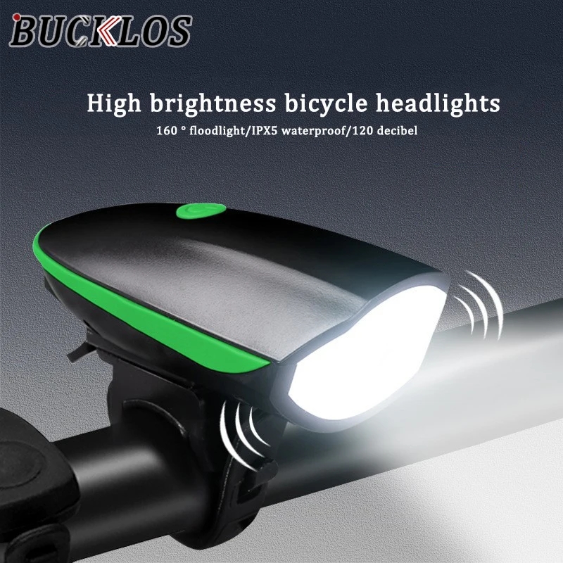 Đèn Trước Xe Đạp Có Sừng Xe Đạp USB Sạc Lại Đường MTB Tay Lái Đèn 120 ...