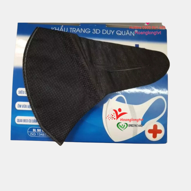 Hộp 50 Chiếc Khẩu Trang 3D Mask Choice SC69-1 màu ĐEN | Shopee Việt Nam