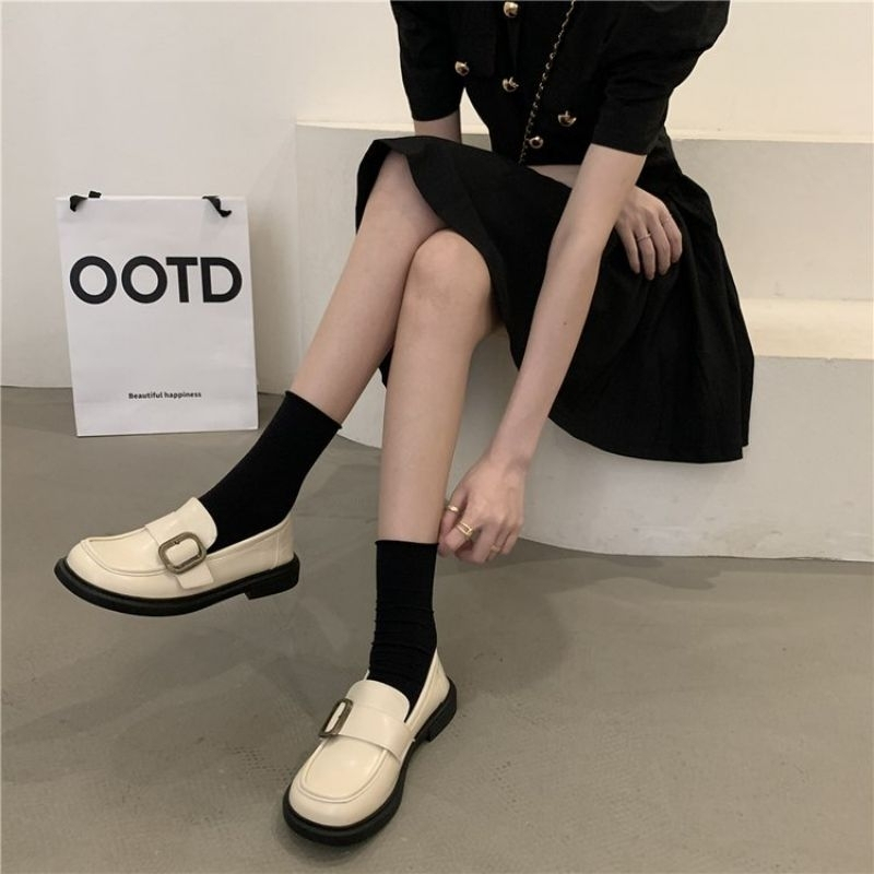 Giày búp bê nữ oxford Choice QV 40 phong cách vintage chất da mềm siêu ...