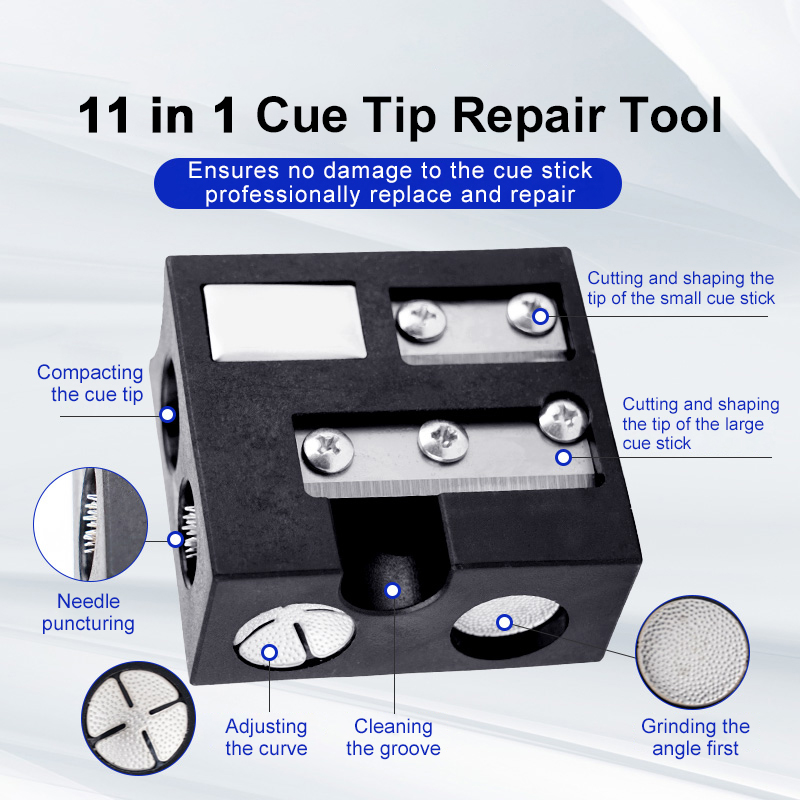 Bida Cue Da Đầu Repairer Bida Cue Repair Ball 11 Trong 1 Dụng Cụ Bida ...