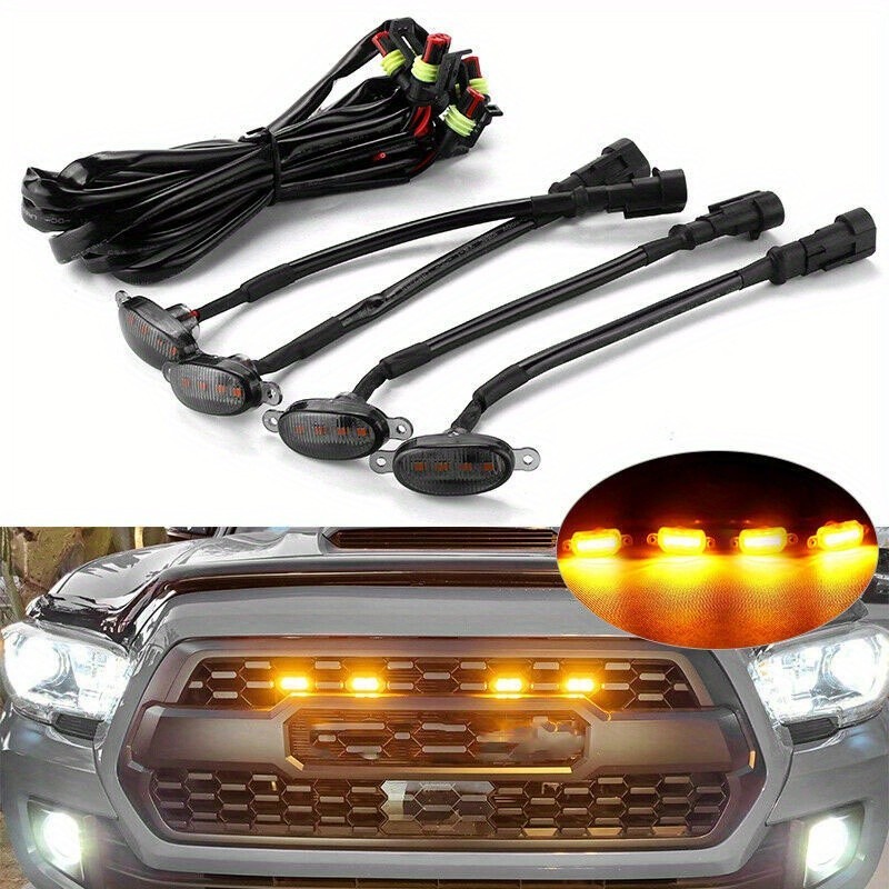 General Motors 4LED Light Pickup Car Amber Grill Lights Màu vàng ...