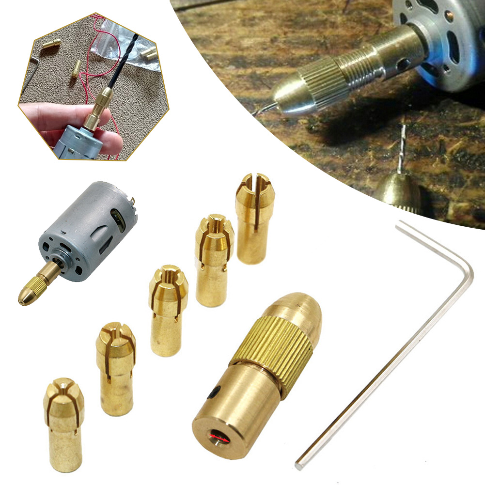 7 CÁI 2,35mm / 3,17mm Mũi khoan điện nhỏ Collet Micro Twist Drill Chuck ...