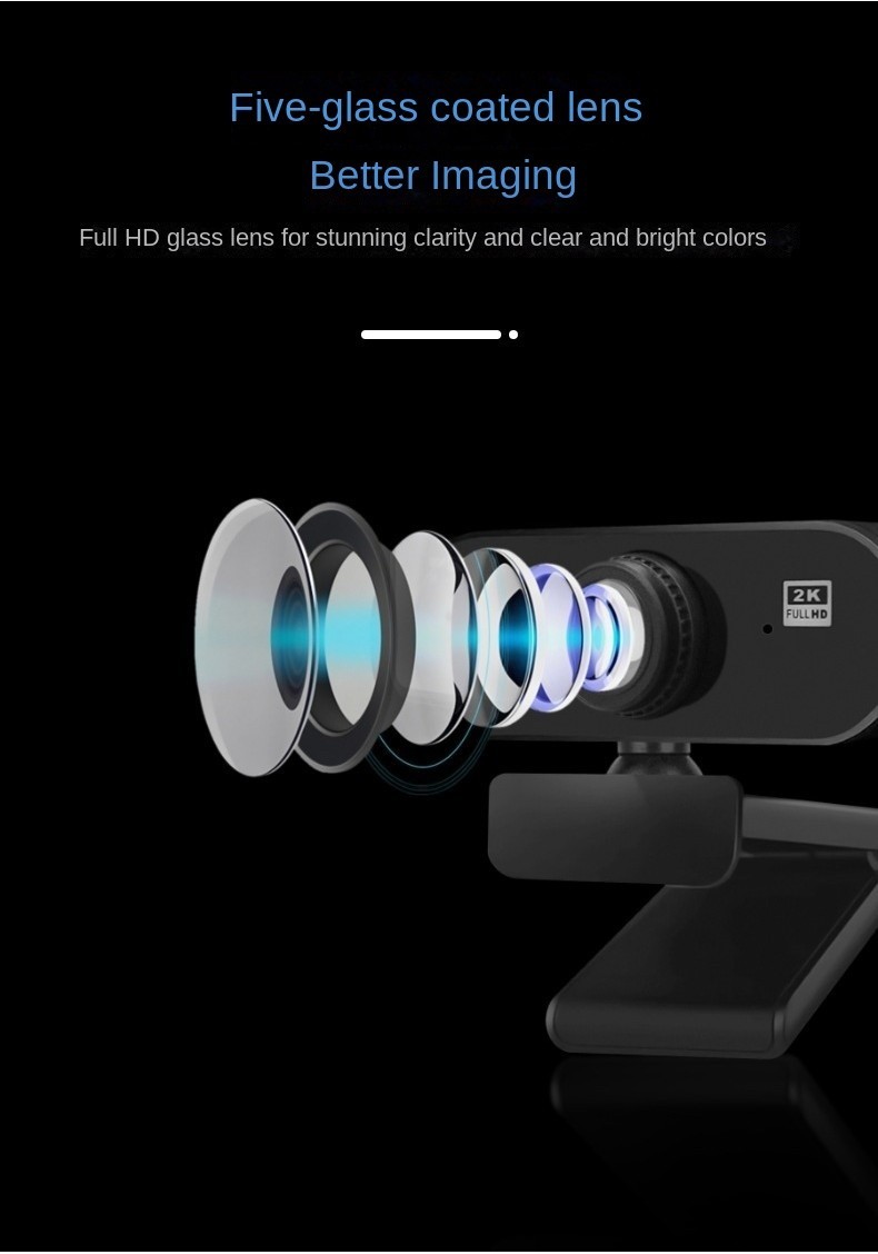 Máy Tính Webcam HD Cho PC 2K Mini Web Camera Có Micro USB 2.0 Web Cam ...