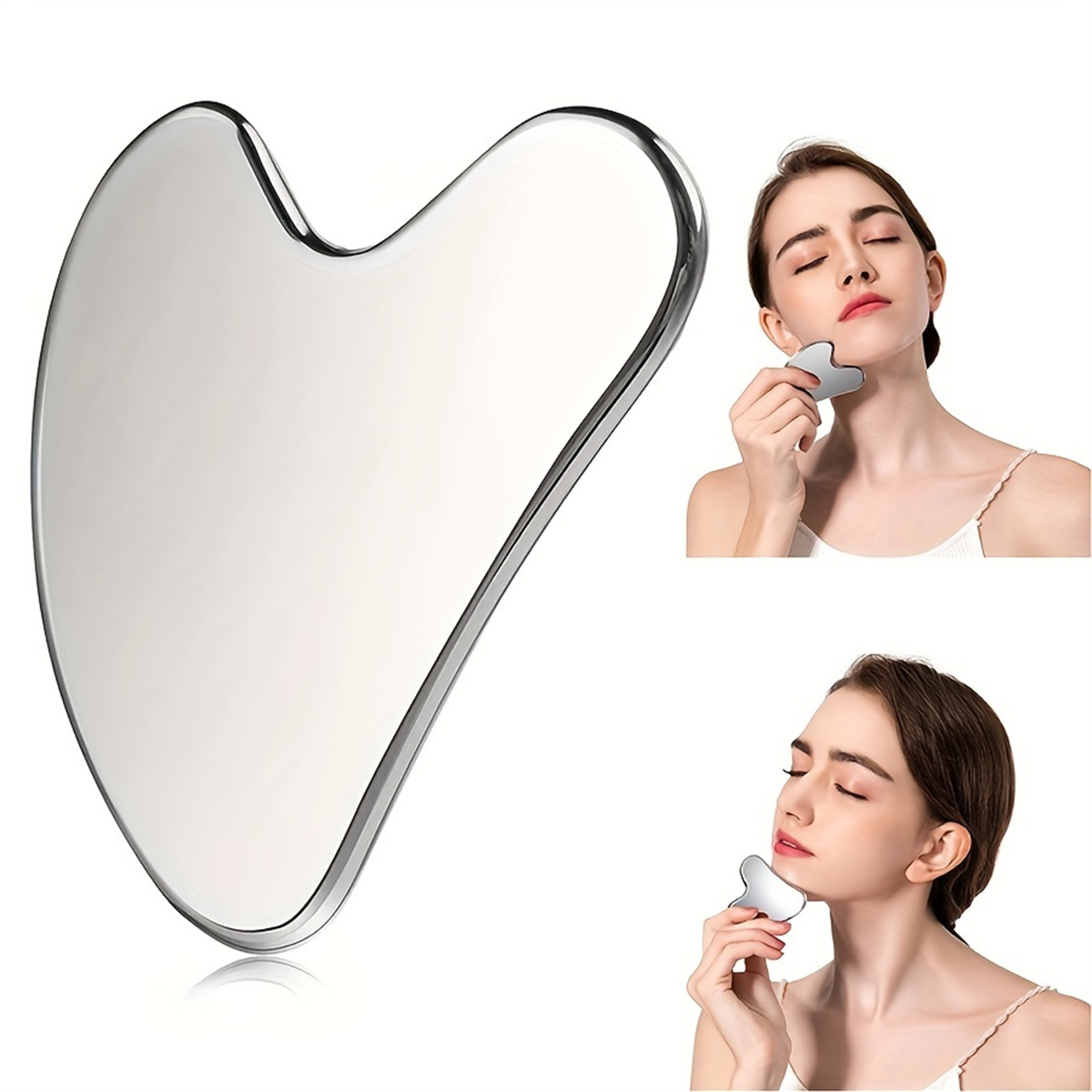 Gua Sha Board Làm Đẹp Chăm Sóc Da Mặt Dụng Cụ Inox GuaSha Massage Dụng ...