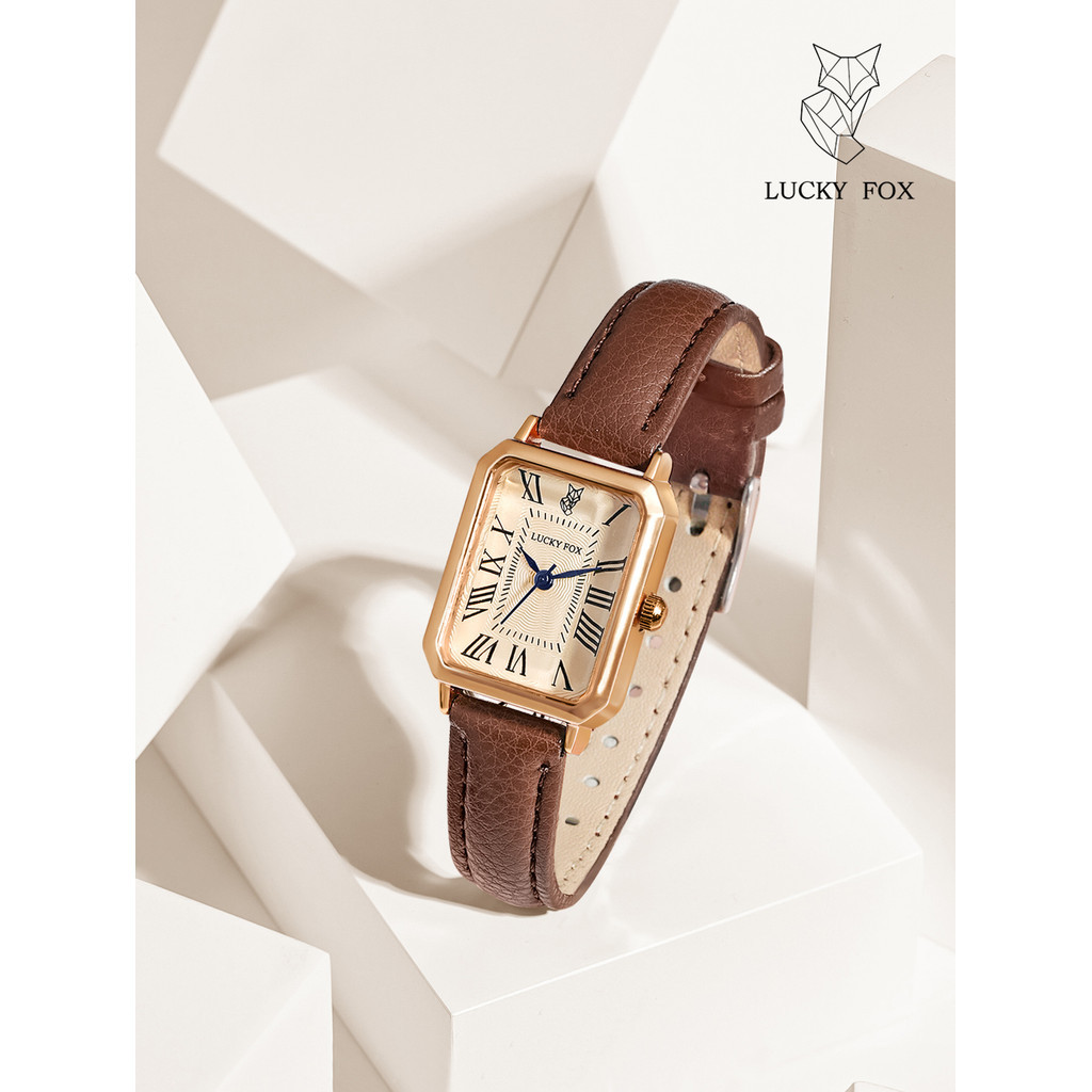 Luckyfox Hộp Đồng Hồ Nữ Học Sinh Đơn Giản Hợp Kim Kẽm Vintage Thạch Anh ...