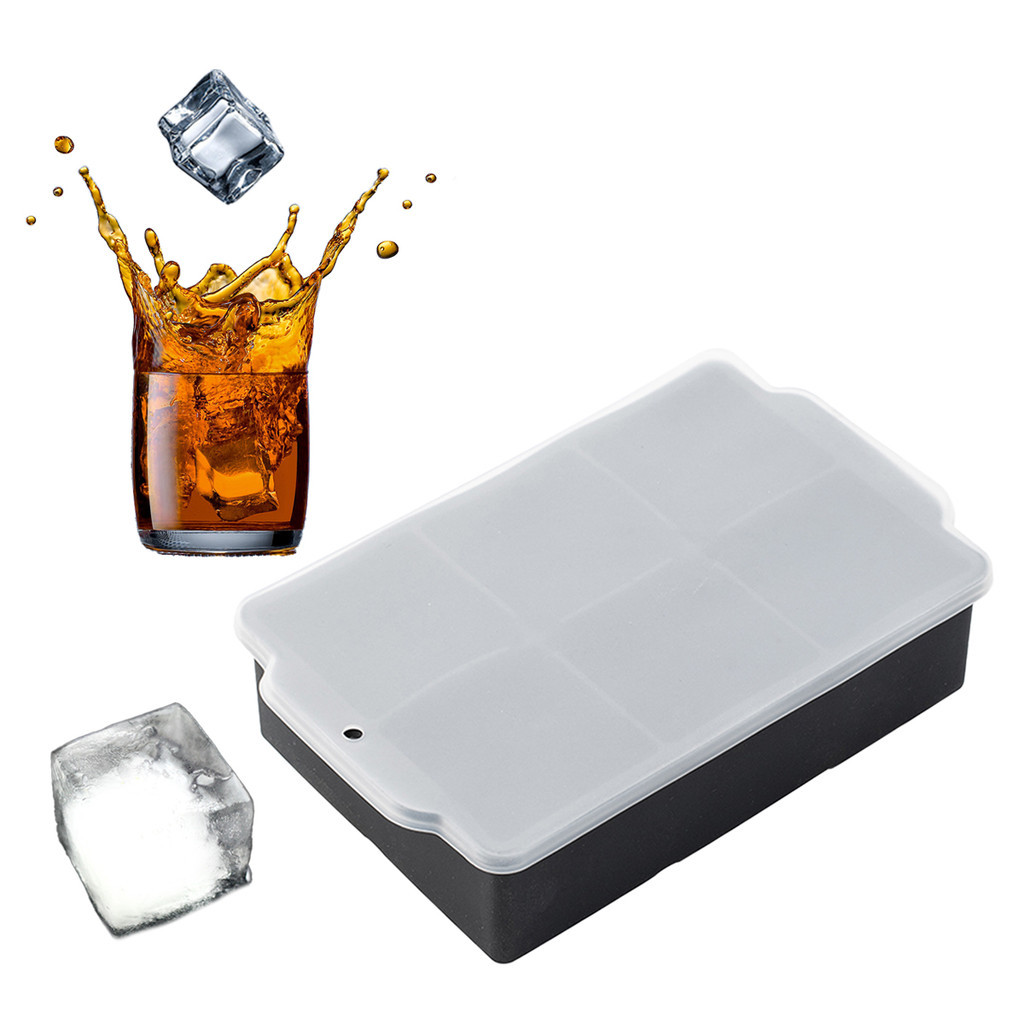 Khay Đá Lớn Có Nắp, Khuôn Làm Đá Vuông Silicon Lớn Có Thể Xếp Chồng Cho ...