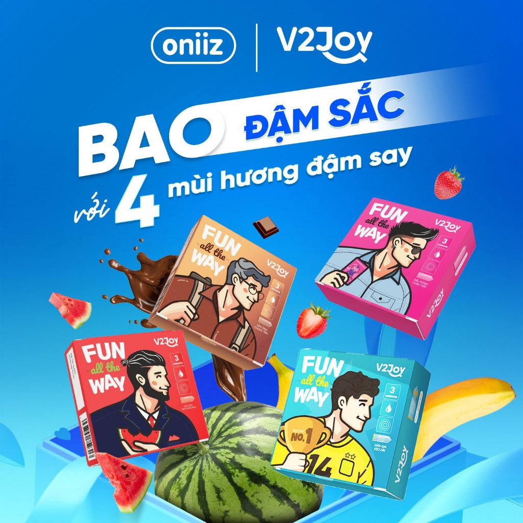 [Choice] Bao cao su V2Joy Fun all the way Oniiz ES-114.14 siêu mỏng ...