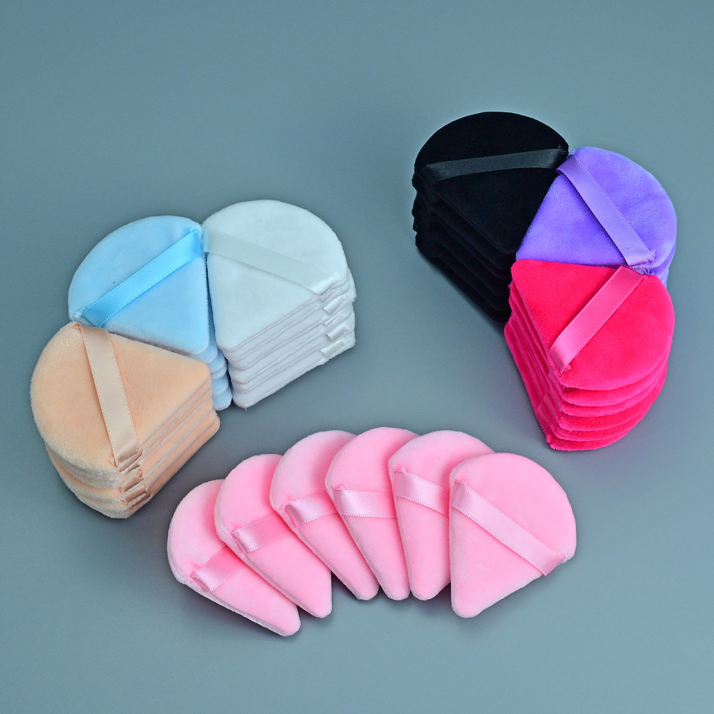6 Cái Bột Puff Cho Mặt Bột, Puff Trang Điểm Tam Giác, Puff Mặt Tam Giác ...