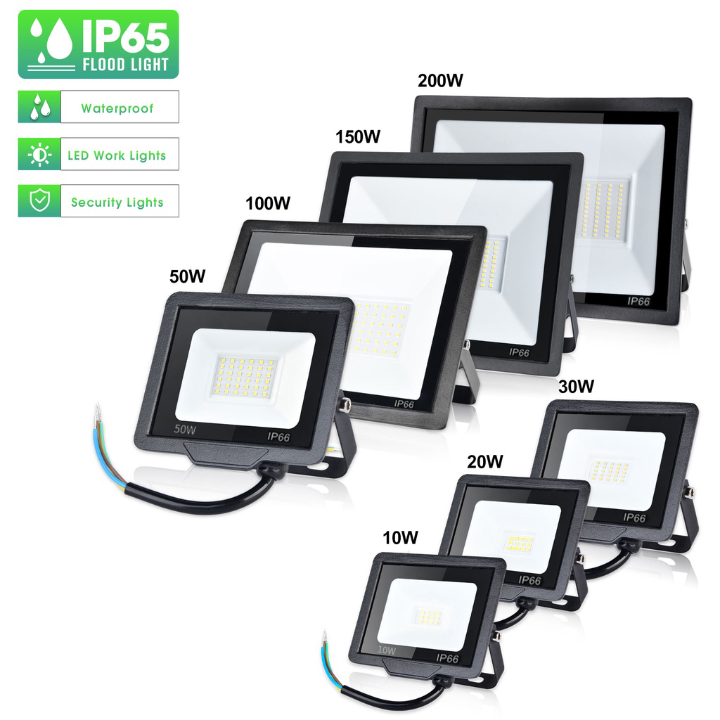 Đèn LED lũ 220V 10W 20W 30W 50W 100W 150W 200W Đèn đường ngoài trời ...