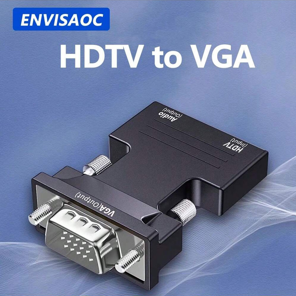 Hdmi Tương Thích Sang VGA Chuyển Đổi Adapter 1080P VGA Jack Âm Thanh 3 ...